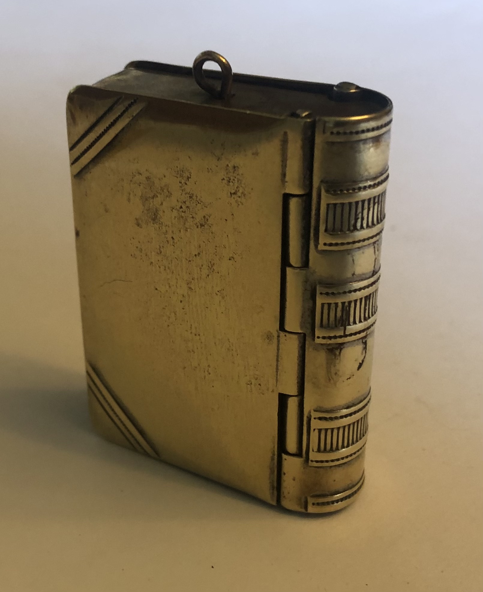 Victorian/Edwardian Brass Postage Stamp Book and Vesta Case ...