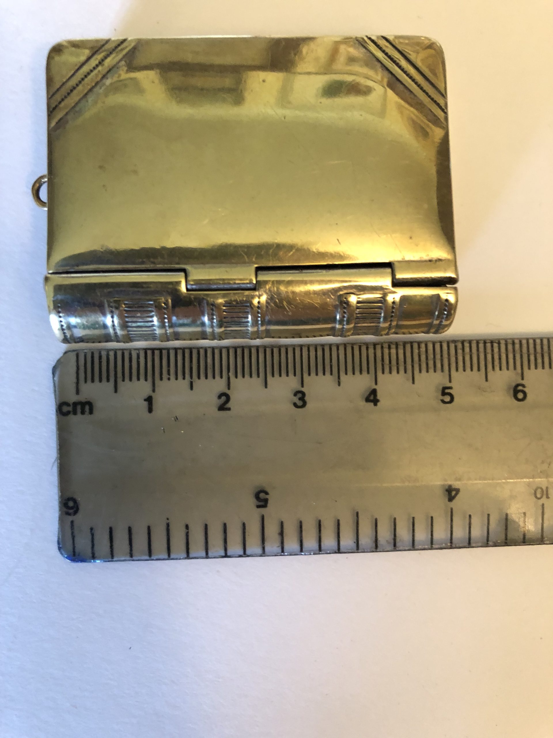 Victorian/Edwardian Brass Postage Stamp Book and Vesta Case ...